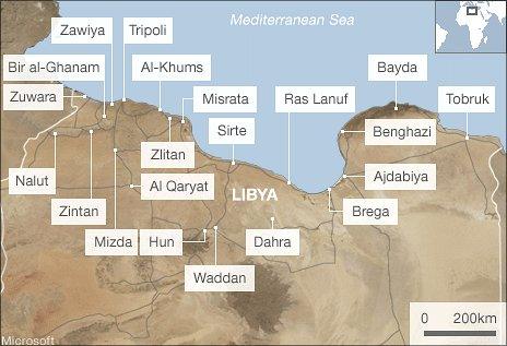 Libya: Rebels continue to push west from Misrata - BBC News