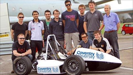 Coventry University students set for Silverstone race - BBC News