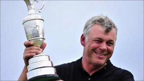How Darren Clarke fulfilled his Open destiny - BBC News