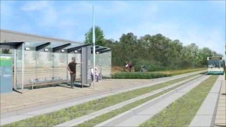 Luton and Dunstable busway predictions 'embellished' - BBC News