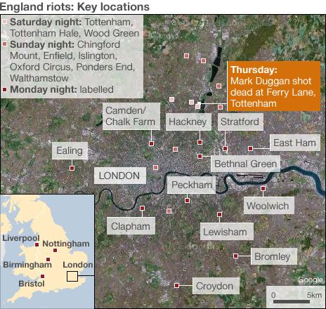 England riots: Police release first CCTV suspect images - BBC News