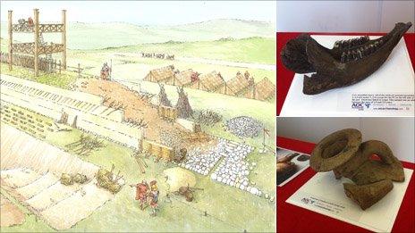 Roman artefacts found at Camelon Tesco site - BBC News