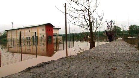 Village of Beragh badly affected by floods - BBC News