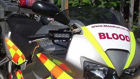 Carlisle 'vital' blood bike service given helping hand - BBC News
