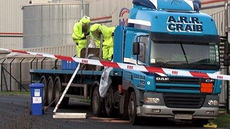 Chemical leak tackled in Aberdeen's Dyce area - BBC News