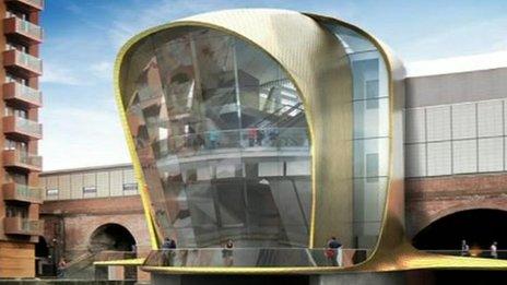 New entrance opens in Leeds railway station - BBC News
