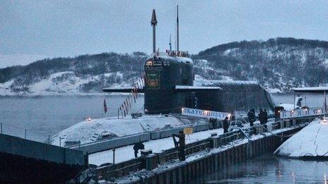 Russian nuclear submarine fire 'put out' in Arctic dock - BBC News