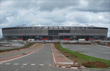 Eq Guinea open new Nations Cup stadium in Bata - BBC Sport
