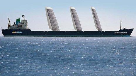 Can solar power help shipping go green? - BBC News