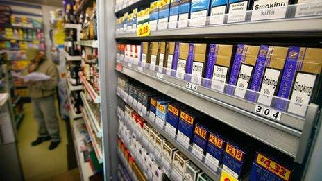Tobacco display ban in Scotland to begin in April 2013 - BBC News