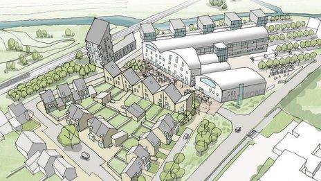 Bramford Fisons factory site: Plans for 170 homes approved - BBC News