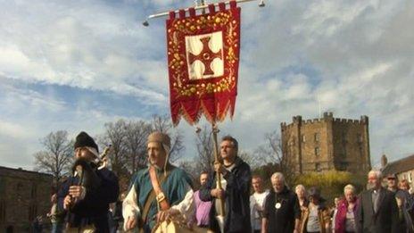 Pilgrimage held to mark St Cuthbert's Day - BBC News