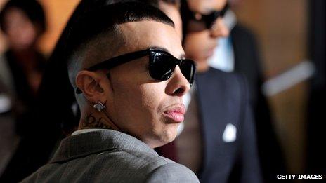 N-Dubz Dappy appears in court to deny affray charge - BBC News