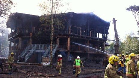 Fire at property on private island in Poole Harbour - BBC News
