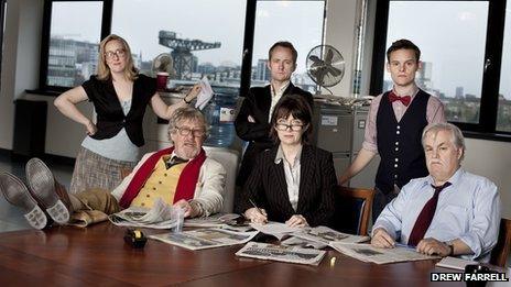 National Theatre of Scotland's Enquirer is hot off the presses - BBC News