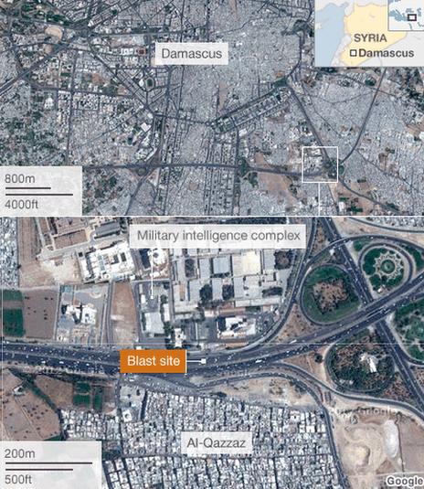 Syria unrest: Damascus 'suicide blasts' kill dozens - BBC News