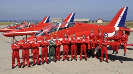 Red Arrows given official go-ahead for 2012 season displays - BBC News