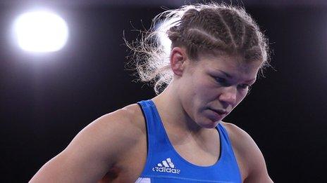 British wrestler Olga Butkevych wins European bronze - BBC Sport
