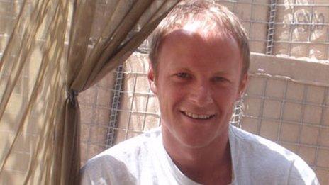 Body of Capt Stephen Healey arrives back in the UK - BBC News