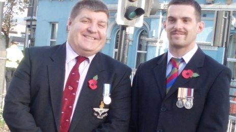 Phill and Dean Adkins on Army life in Falklands and Helmand - BBC News