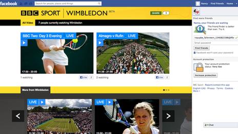 BBC streams Summer of Sport on Facebook with 'social viewing' app - BBC ...