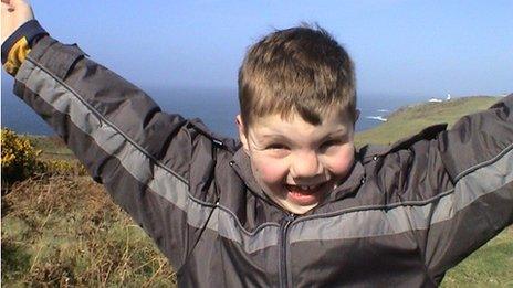 Torch relay: Lucas Hayward spreads Changing Faces message - BBC News