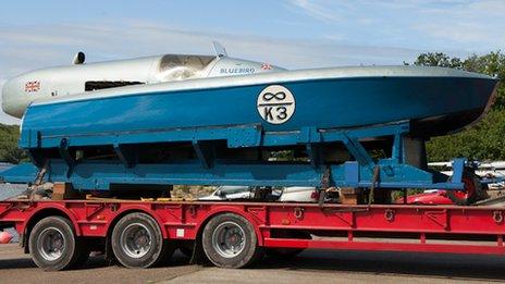 Unseen Donald Campbell speed record footage restored - BBC News