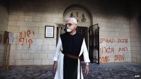 Israel investigates Jerusalem monastery arson attack - BBC News