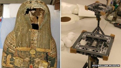 Cambridge University Egyptian mummy restored with Lego - BBC News