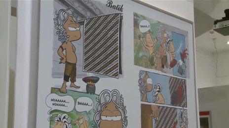 Indonesian cartoonists keep up with competition - BBC News