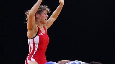 British wrestler Yana Stadnik exits World Championships - BBC Sport