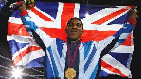 Olympic medal winner Anthony Joshua 'staying grounded' - BBC News