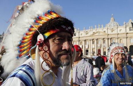 Pope names new saints including Native American - BBC News