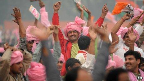 India's Congress holds mass rally to defend reforms - BBC News