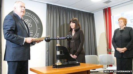 First Welsh assembly bill becomes law with seal of approval - BBC News