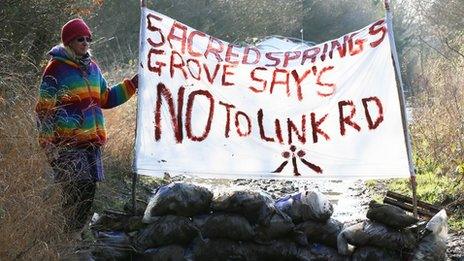 Hastings Bexhill £120m link road opens amid protests - BBC News