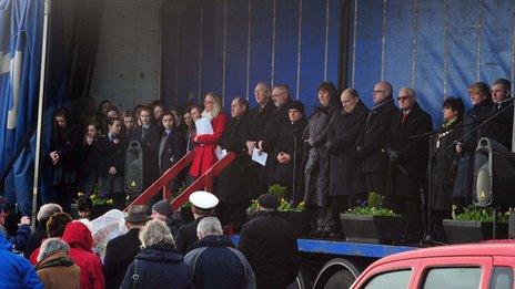 Princess Victoria disaster: Larne service marks 60th anniversary - BBC News