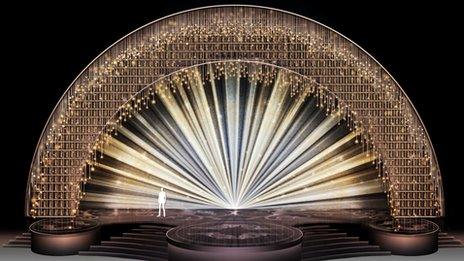 Oscar sets the stage for big night - BBC News