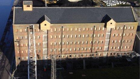 North Warehouse at Sharpness Docks no longer 'at risk' - BBC News