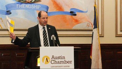 Texas and the UK build closer economic ties - BBC News