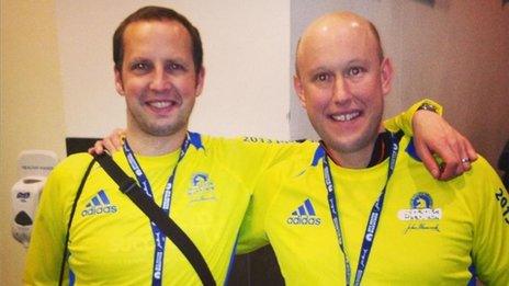 Boston Marathon: Welsh runners tell of explosion horror - BBC News