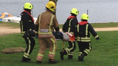 Gloucestershire disaster simulation for emergency crews - BBC News