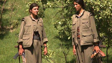 PKK fighters face life after Turkey withdrawal - BBC News