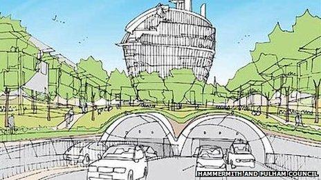 Hammersmith 'Flyunder' plan views sought - BBC News