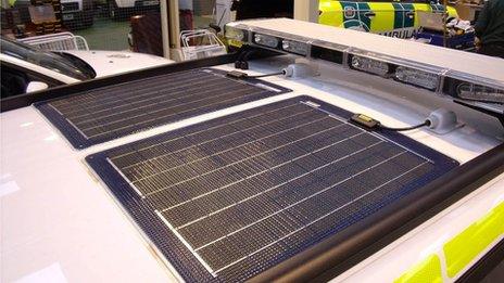 Solar panels installed on ambulance vehicles - BBC News