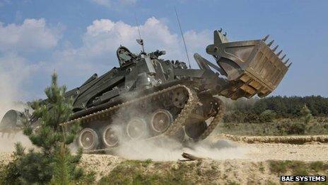 Army receives Terrier remote controlled diggers - BBC News