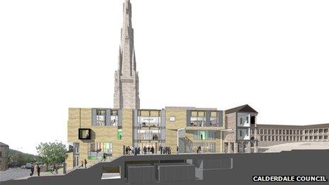 Plans for £9.25m Halifax library unveiled - BBC News