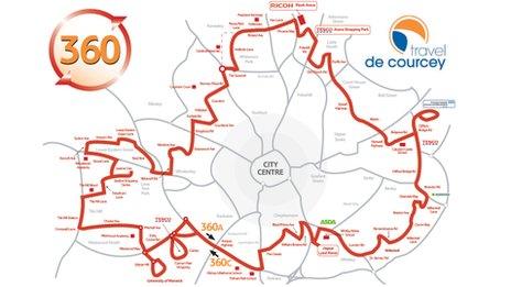 Riding 31 miles in Coventry on Europe's longest bus route - BBC News