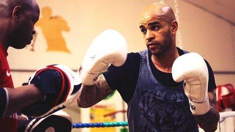 Leon McKenzie: Former footballer on verge of first boxing title - BBC Sport