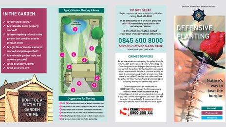 PSNI use flower power to fight crime in Londonderry - BBC News